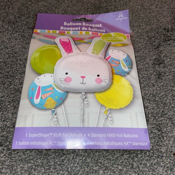 Anangram | Holiday | Brand New 5 Easter Helium Balloon Bouquet Easter ...
